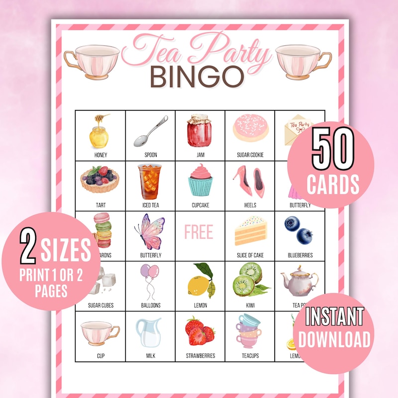 Tea Party Game - Etsy