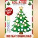 Roll a Christmas Tree Game Printable, Christmas Party Game, Roll a Dice ...