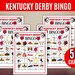 Kentucky Derby Bingo, 50 Printable Kentucky Derby Cards, Kentucky Derby ...