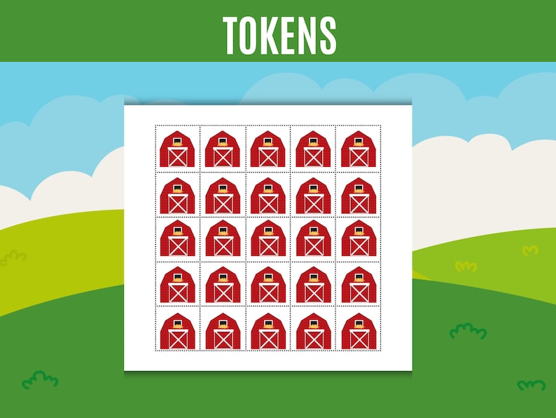 Farm Bingo, 50 Printable Farm Bingo Cards, Barnyard Bingo, Farm Party ...
