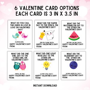 Kids Joke Valentines Cards Printable, Cute Valentine Cards, Preschool ...