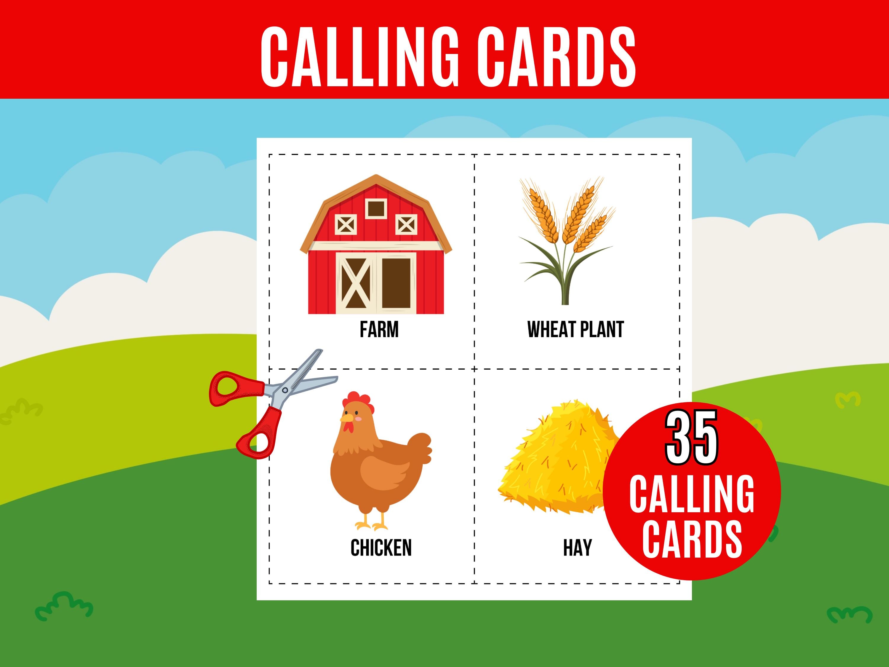 Barnyard Bingo, 50 Printable Farm Bingo Cards, Farm Bingo, Barnyard ...