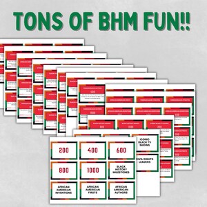 Black History Jeopardy Game, Printable Black History Trivia, Black ...