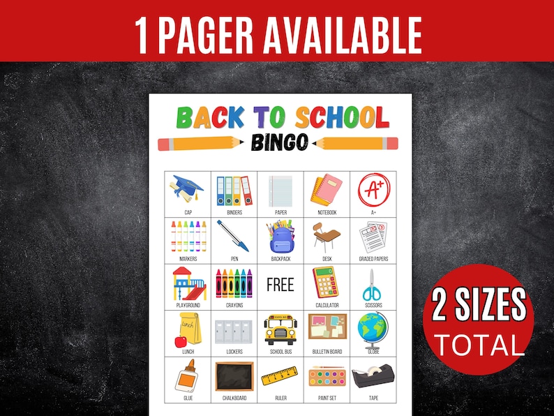 Back to School Bingo Game, Printable Classroom Icebreaker, 50 Unique ...
