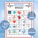 Medical Bingo, 50 Printable Nurse Game Medical Bingo Cards, Doctor ...