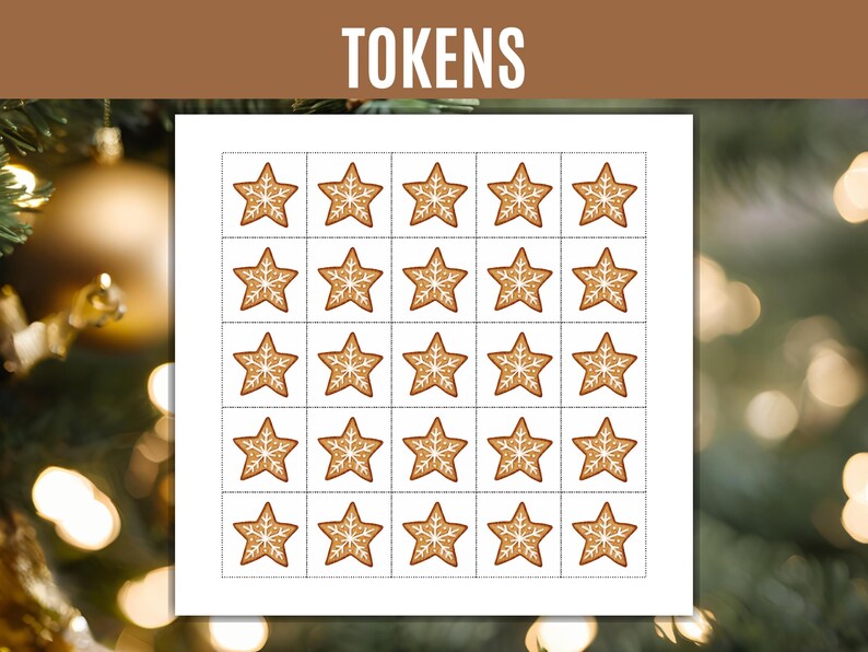 Gingerbread Bingo Game, 50 Printable Bingo Cards, Christmas Activity ...