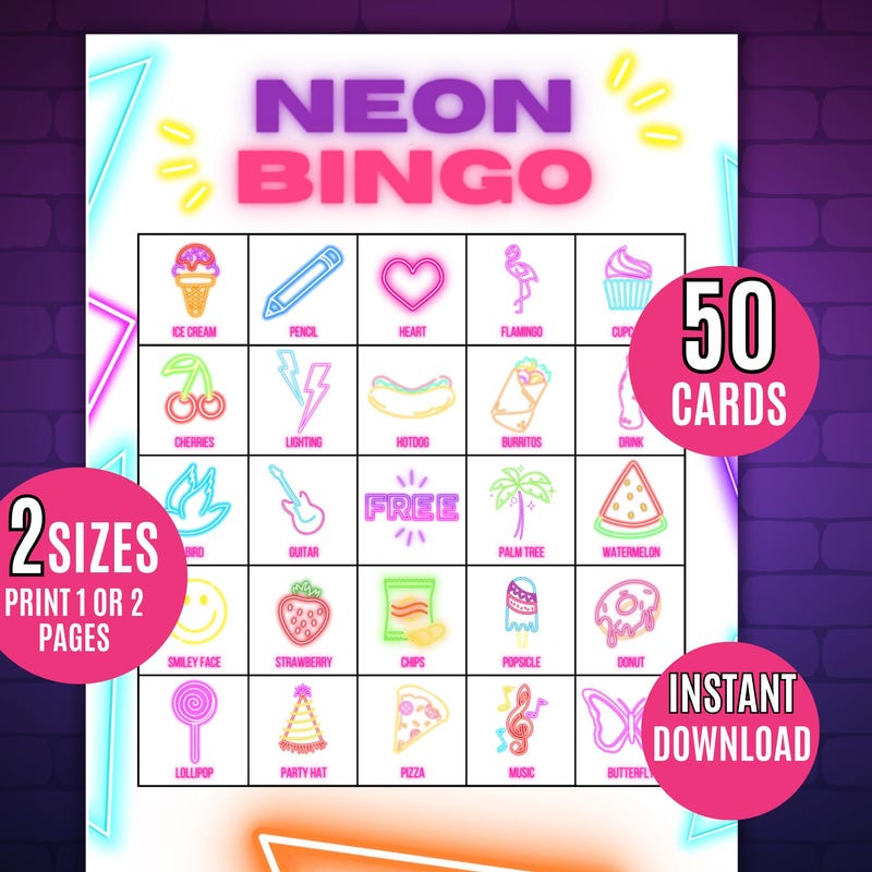 2026 Bingo Card Cute - Etsy