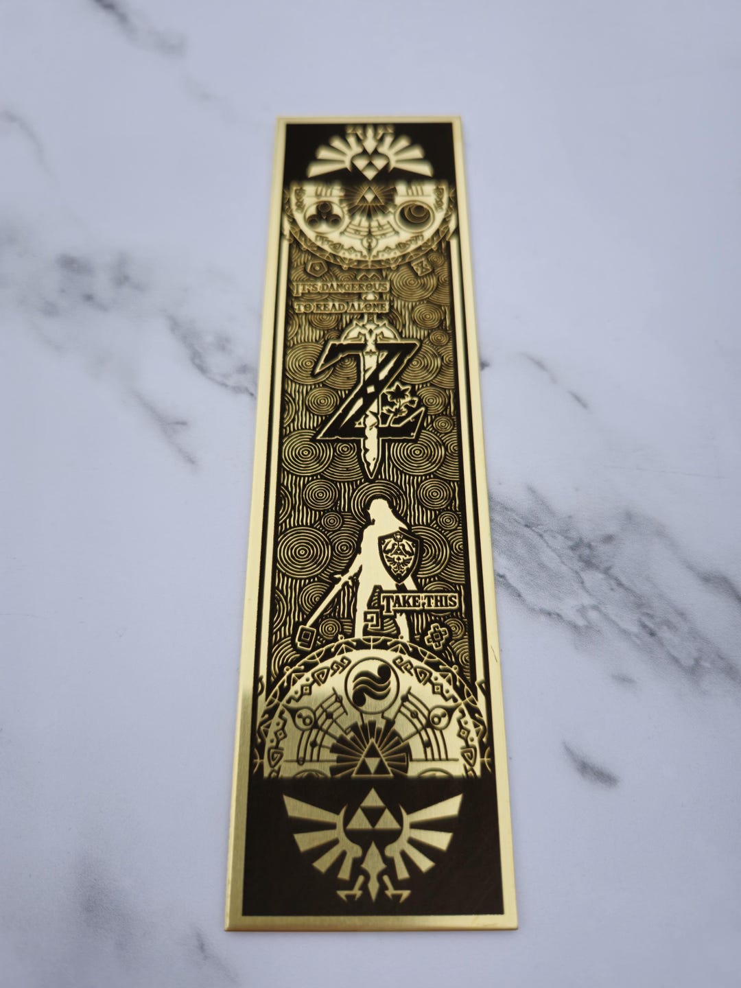 Brass Legend of Zelda Inspired Bookmark - Link Silhouette - Etsy
