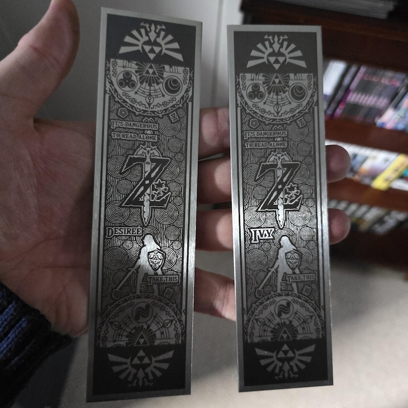 Legend of Zelda Inspired Stainless Steel Bookmark - Link Silhouette - Etsy