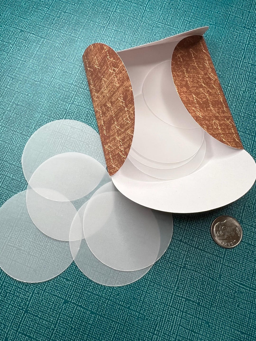 Vellum Paper Circles Small Diecut for Craft Project Ephemera for Junk ...