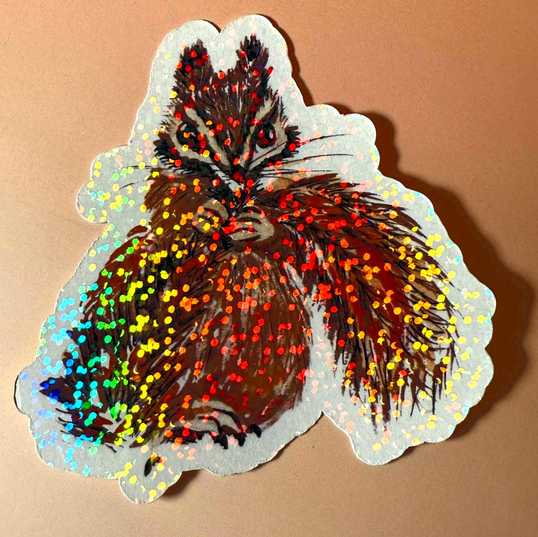 Chipmunk Sticker for Water Bottle, Cute Critter Sticker, Nature ...