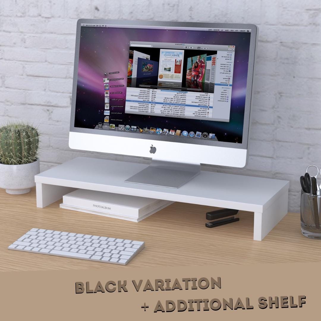 Beautiful Loft Monitor Stand – Elevate & Organize Your Workspace in ...