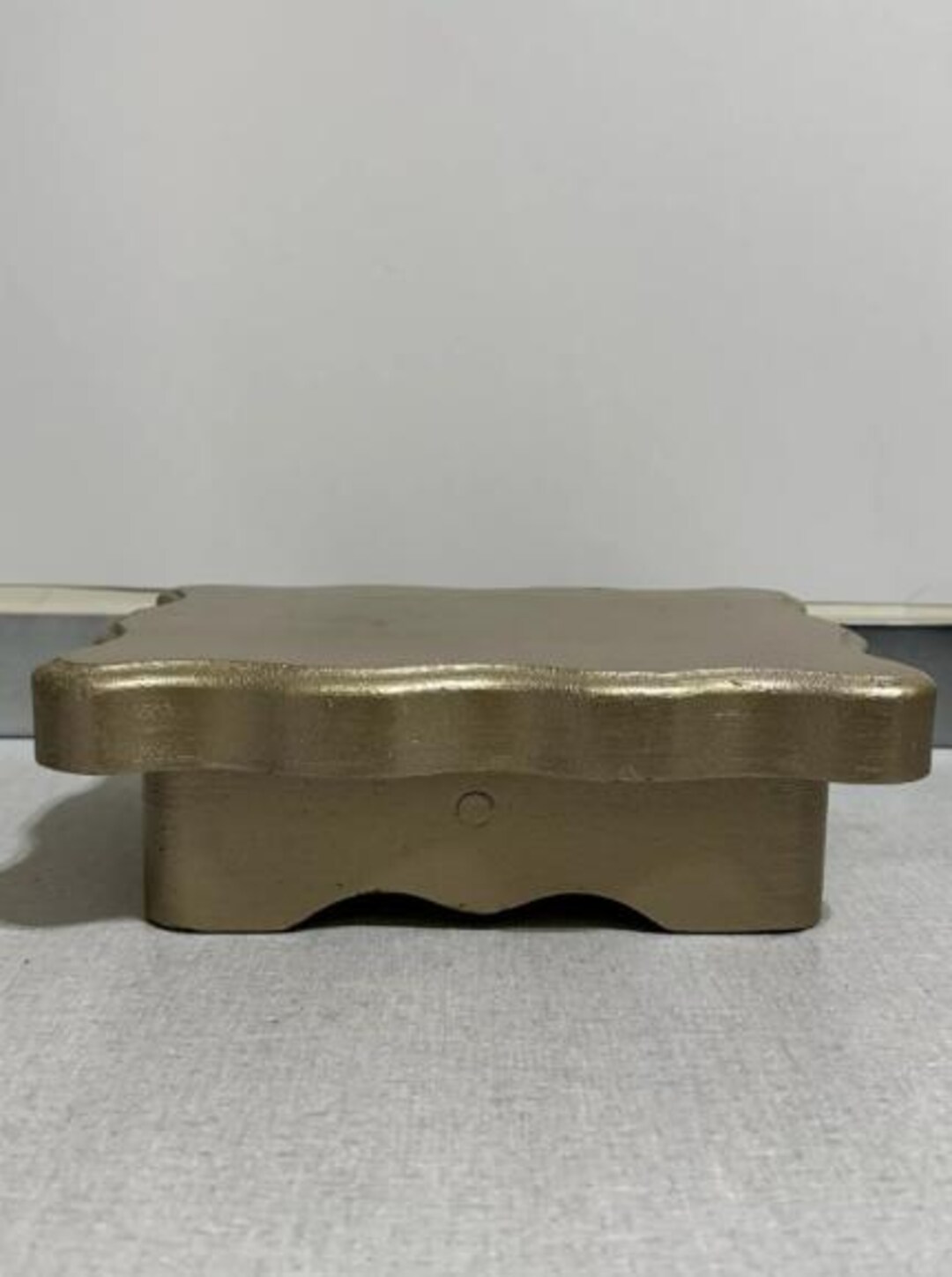Solid Wood Gold Riser Small Table - Etsy