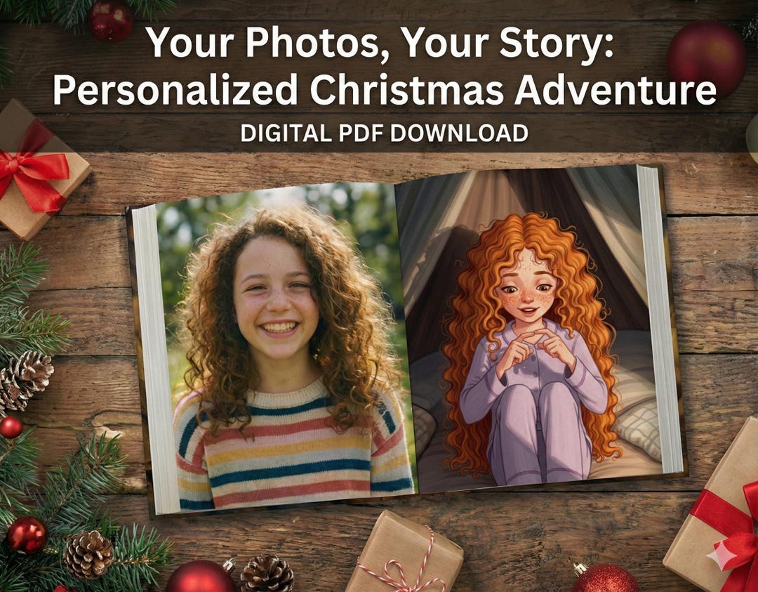 Personalized Christmas Storybook | Custom Illustrated Kids Book | Your ...