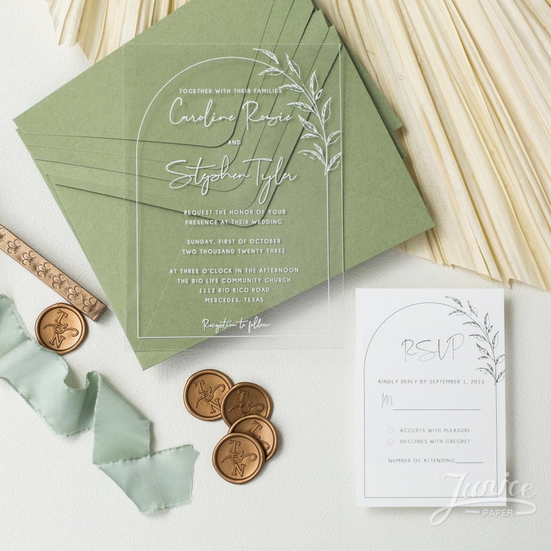 Arched Wedding Invitations - Etsy