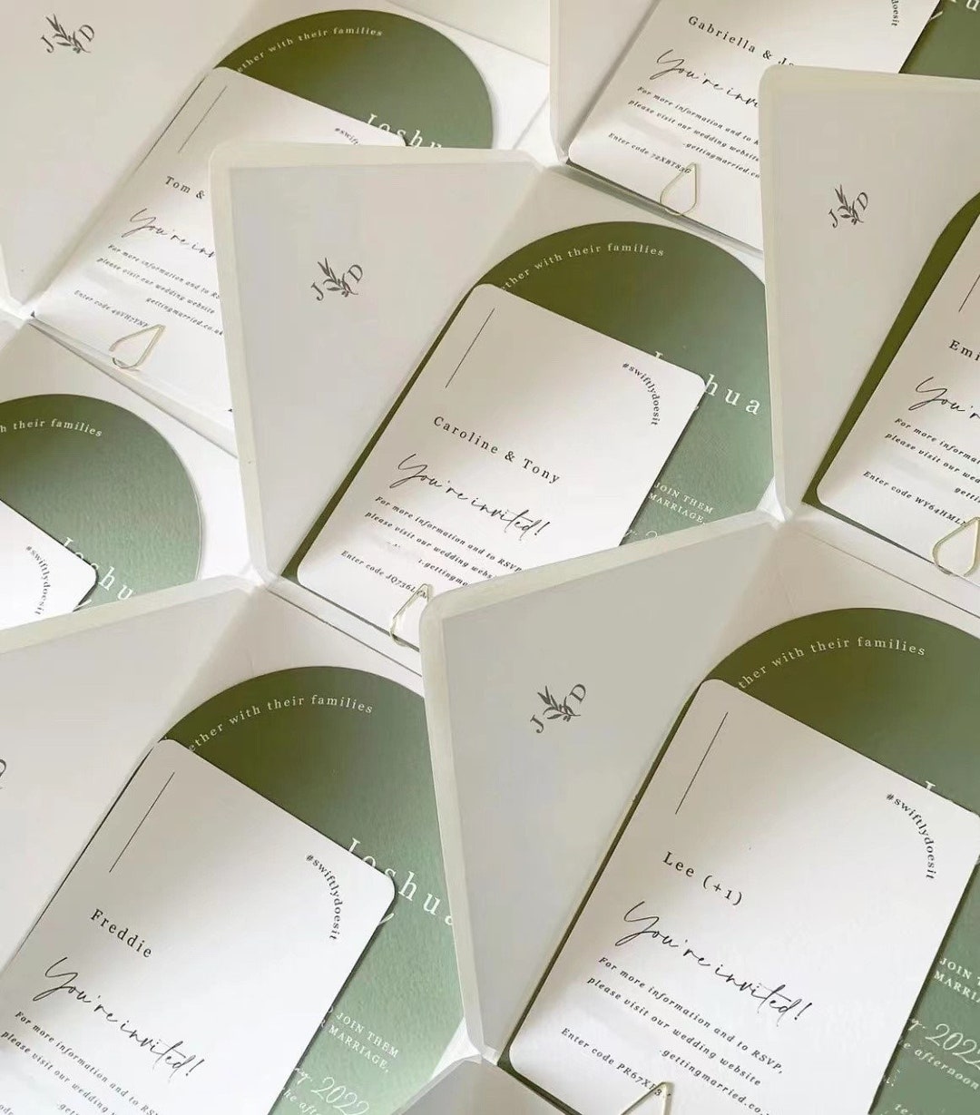 Arched Wedding Invitations - Etsy