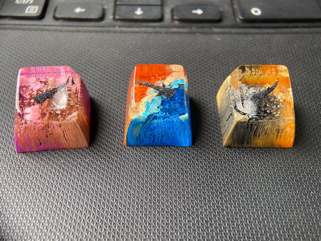 Sea Creatures Keycap Collection, Whale Sharks Handmade Keycaps ...