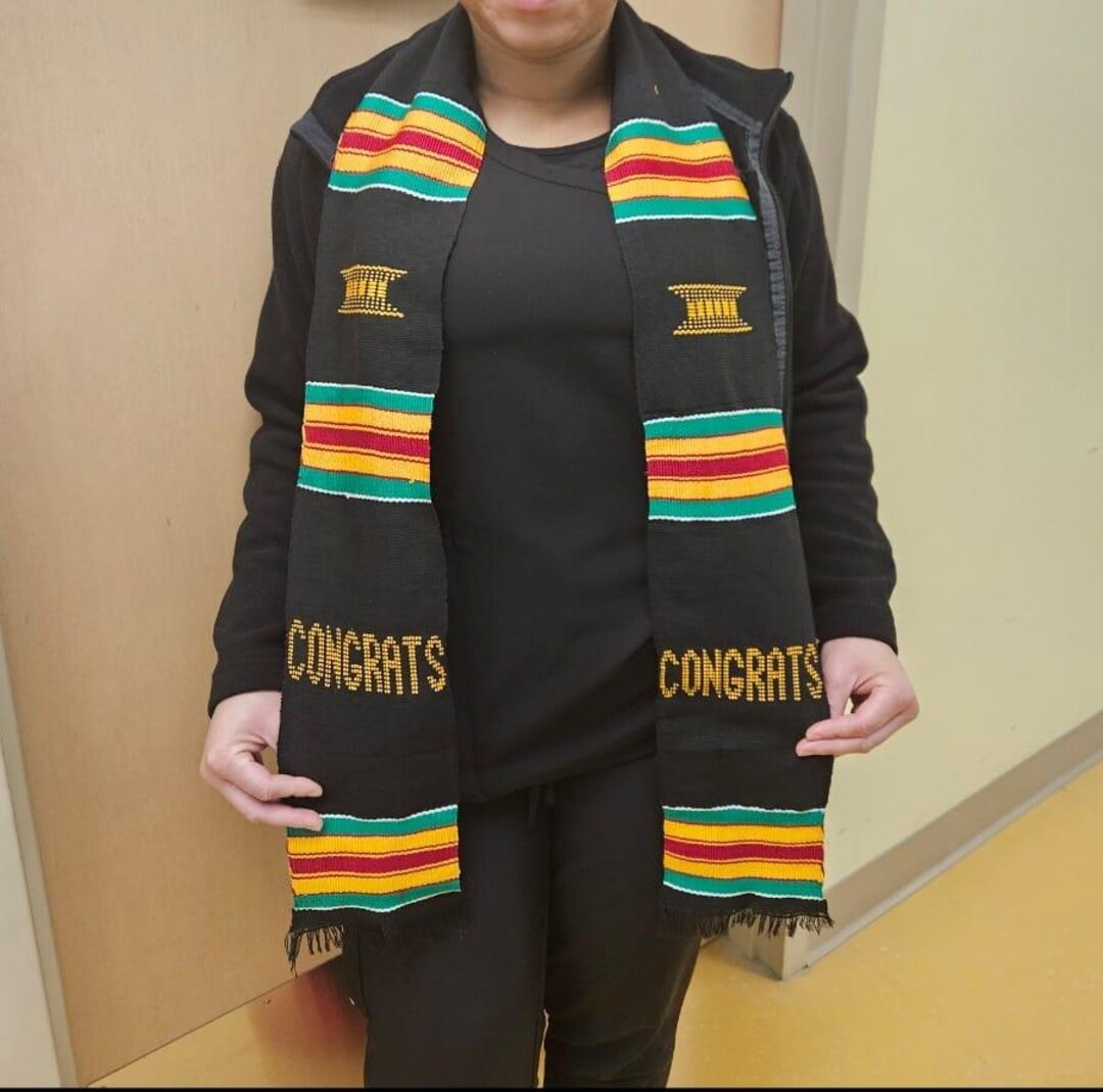 Handwoven Kente Graduation Stole: Class of 2025 Ghanaian Sash - Etsy