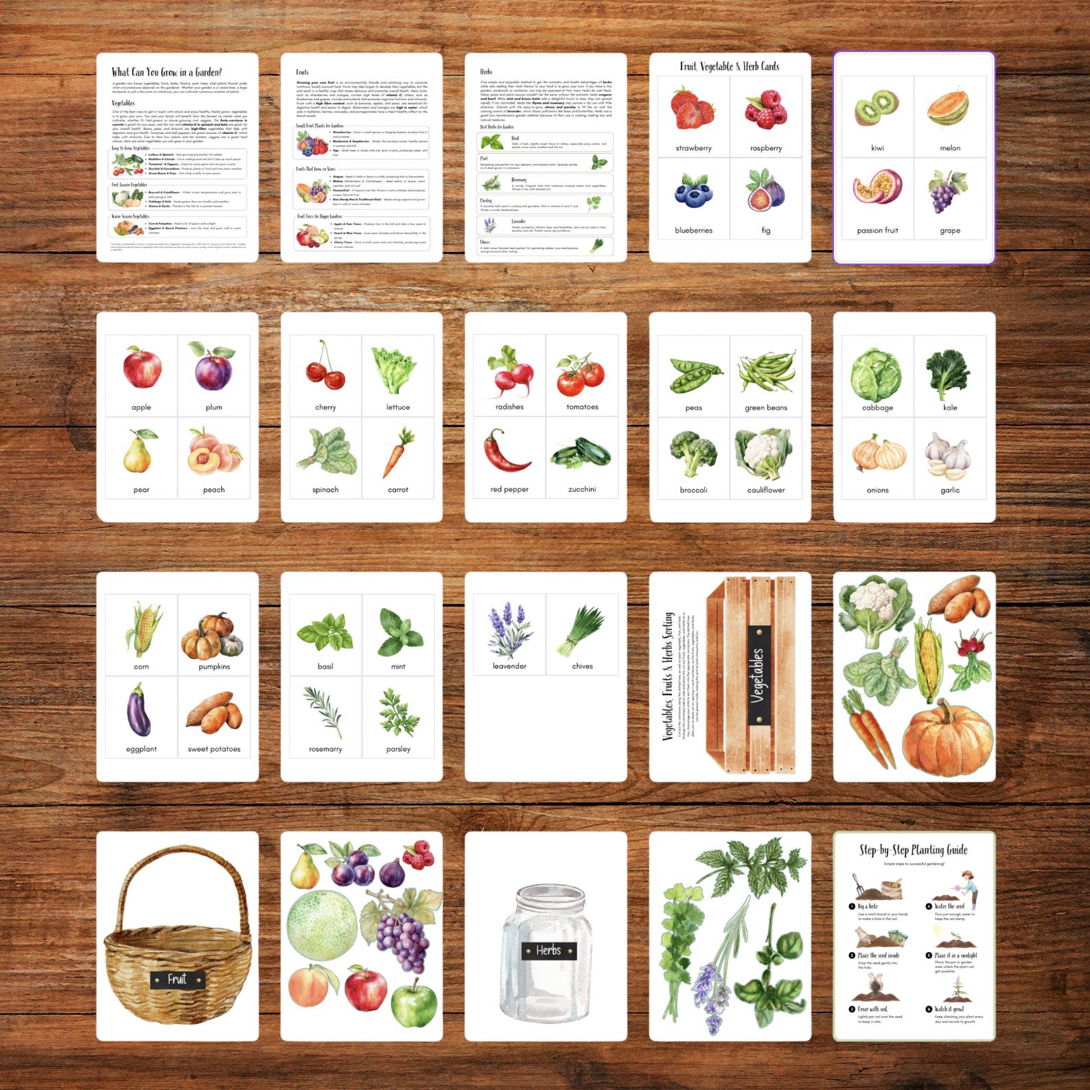 Gardening Activity Book Printable for Kids Garden Study Nature Unit ...