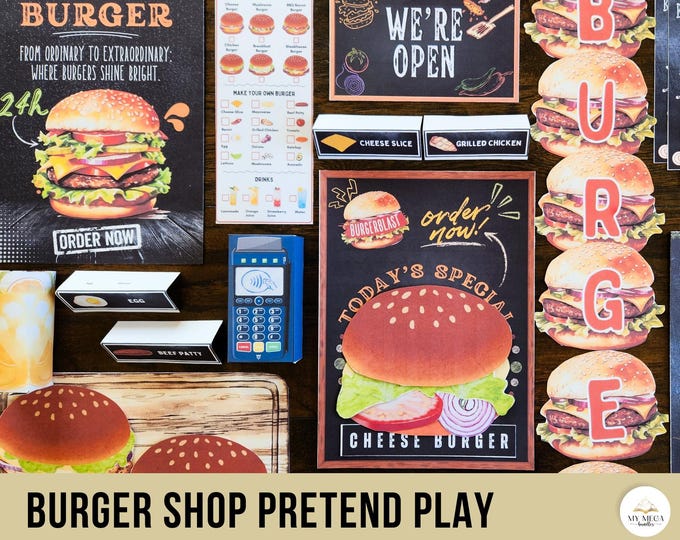 Burger Menu Game | Pretend Restaurant | Money and Counting | Kids Flash ...
