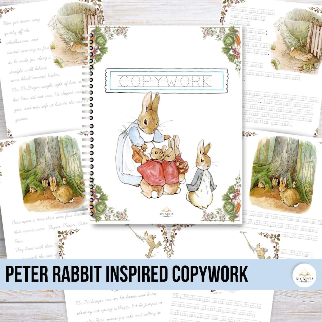 Peter Rabbit Inspired Copywork Printable Charlotte Mason Handwriting ...