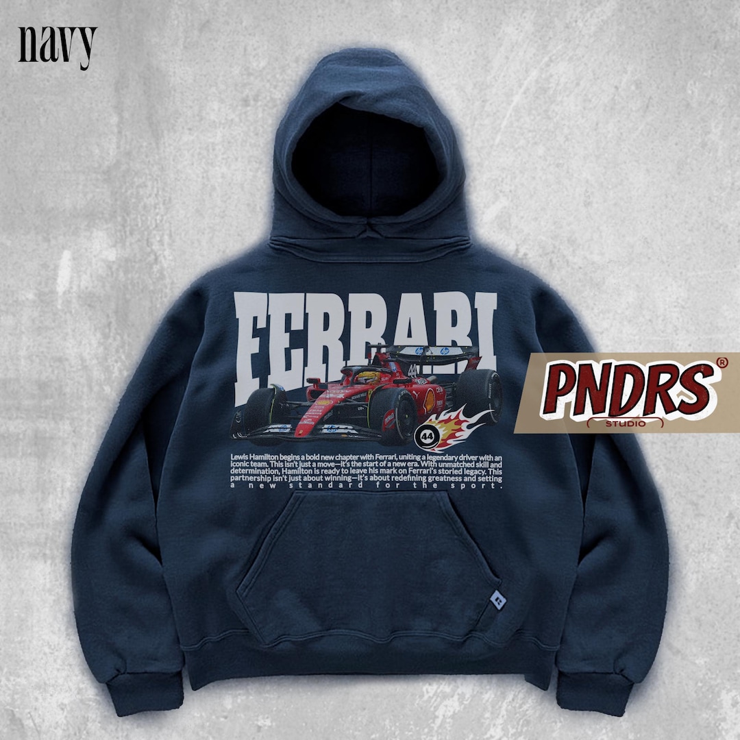 Lewis Hamilton Ferrari F1 Hoodie, Unisex Hamilton F1 Hoodie, Formula ...