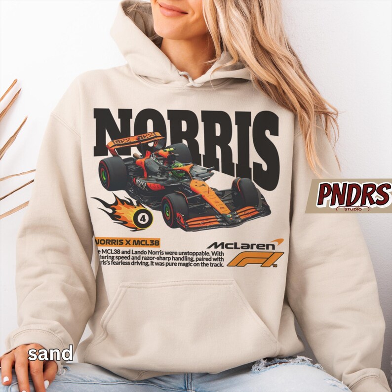 Lando Norris NOR4 Hoodie, Mclaren F1 Team Sweatshirt, Formula 1 Racing ...