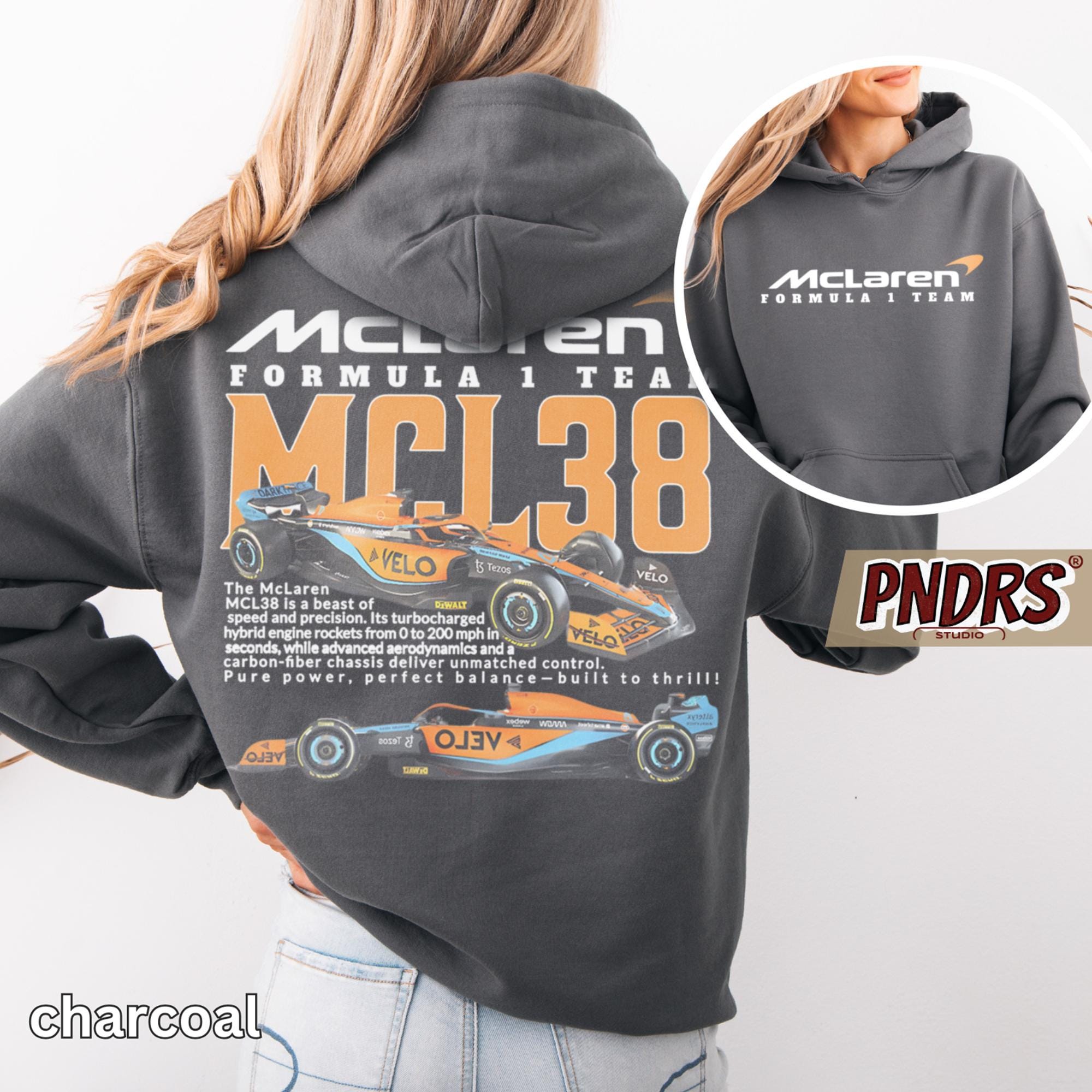 Mclaren MCL38 Formula 1 Hoodie, Mclaren F1 Team Sweatshirt, Lando ...