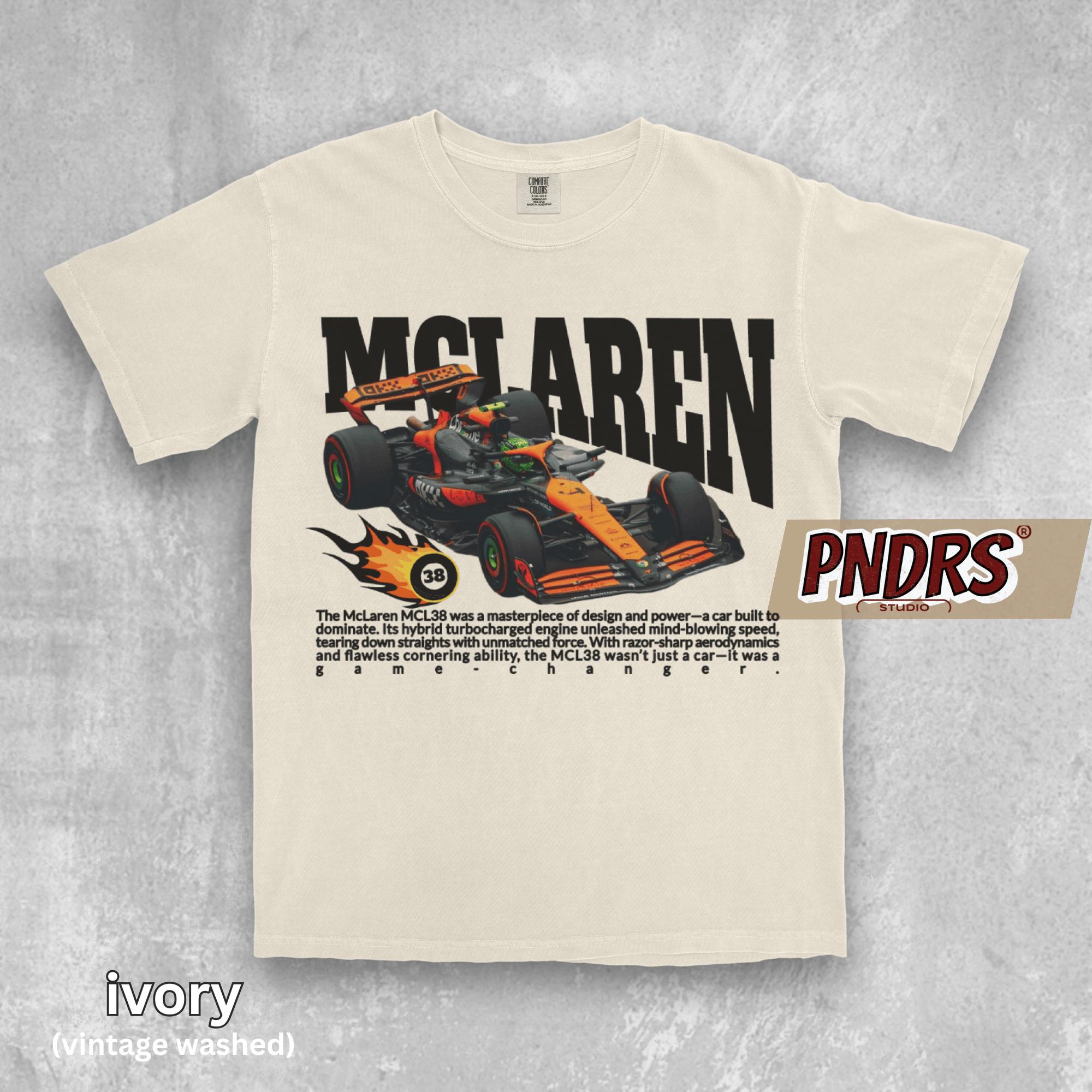 Mclaren MCL38 Shirt, Vintage Mclaren Racing Tee, F1 Mclaren T-shirt ...