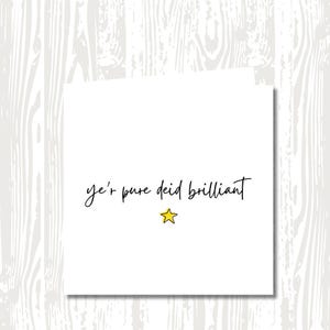 Humorous Scottish Thank You Congratulations Card | Scots Pure Deid ...