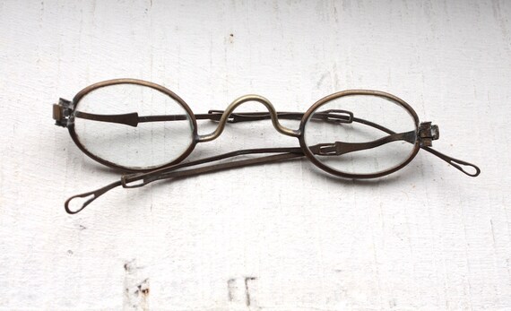 Items similar to Antique 1800s Eyeglasses // 1700s Pre Civil War Era ...