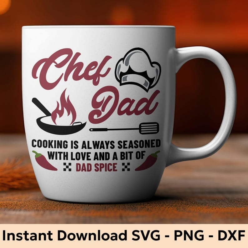 Chef Dad Svg. Chef Dad Png. Chef Png Sublimation Design. Best Dad Chef ...