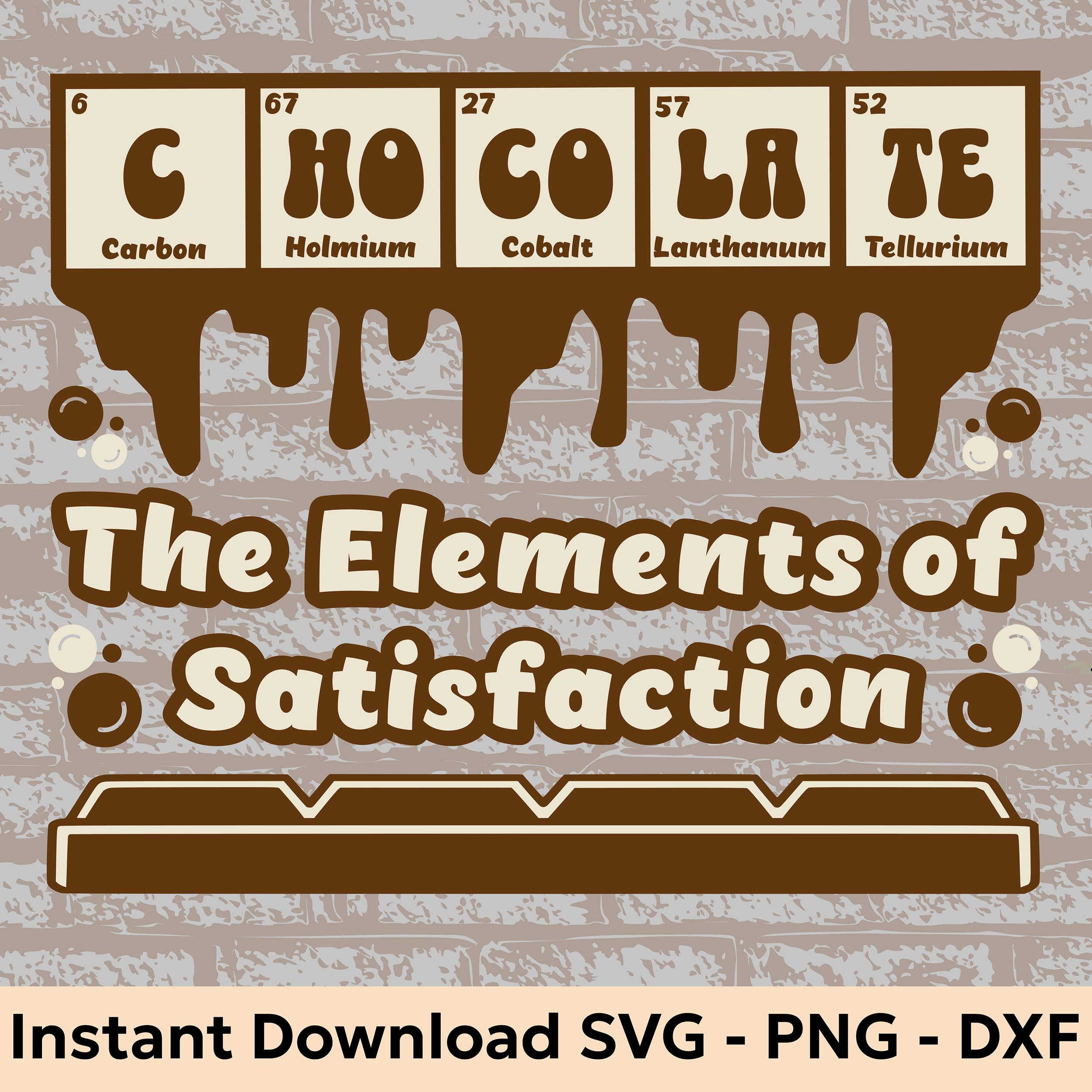 Chocolate Lovers Periodic Table SVG: Chemistry Teacher PNG (digital ...
