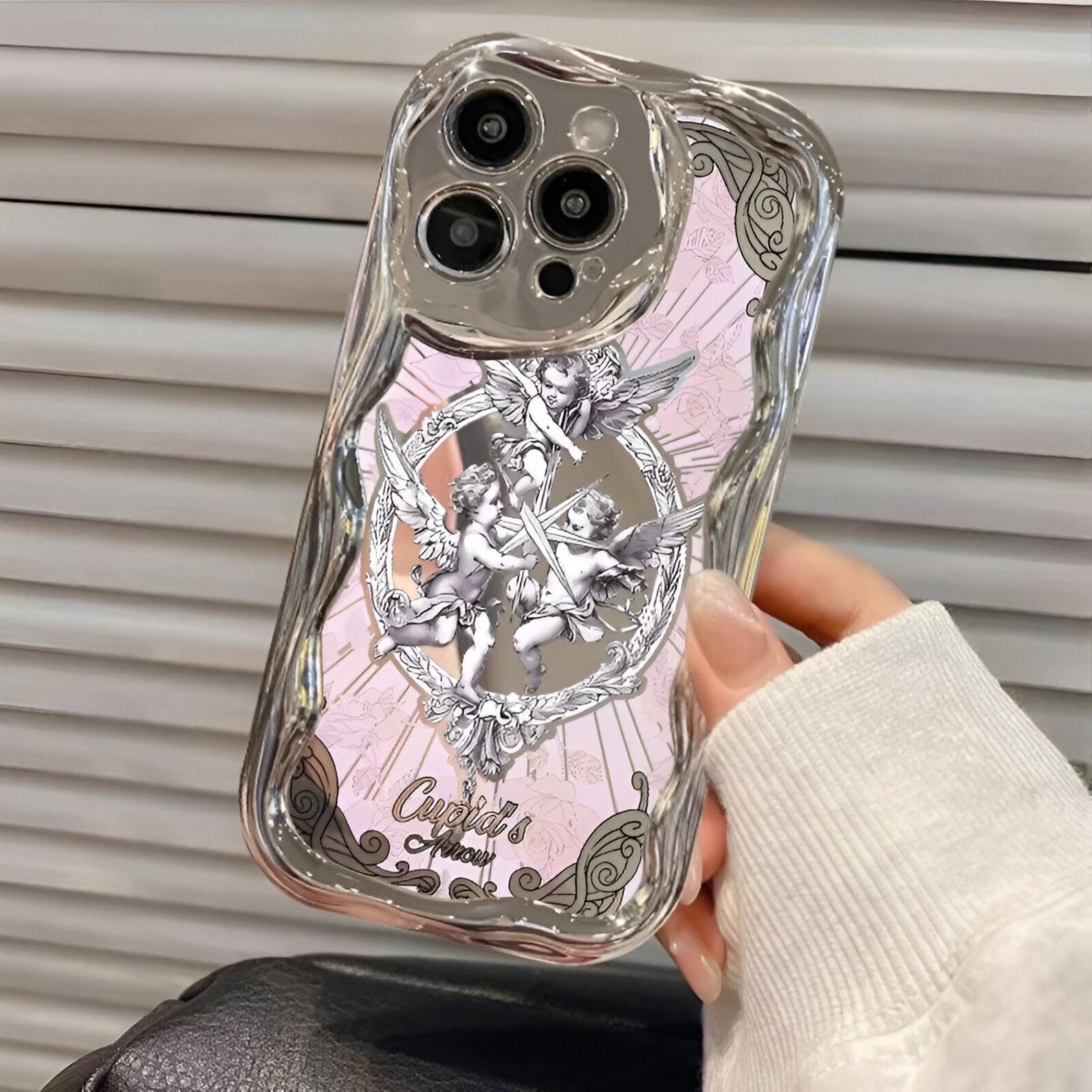 Retro Y2K Cupid Angel Phone Case for iPhone Lens Protection Soft Shell ...