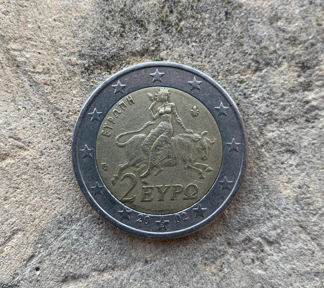 Rare Greek 2 Euro Coins With Minting Errors 2002 - Etsy