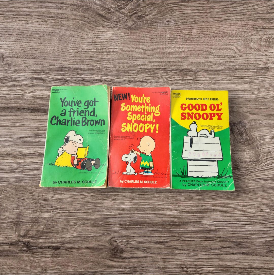 Vintage Peanuts Charlie Brown Books by Charles M Schulz - Pick One - Etsy