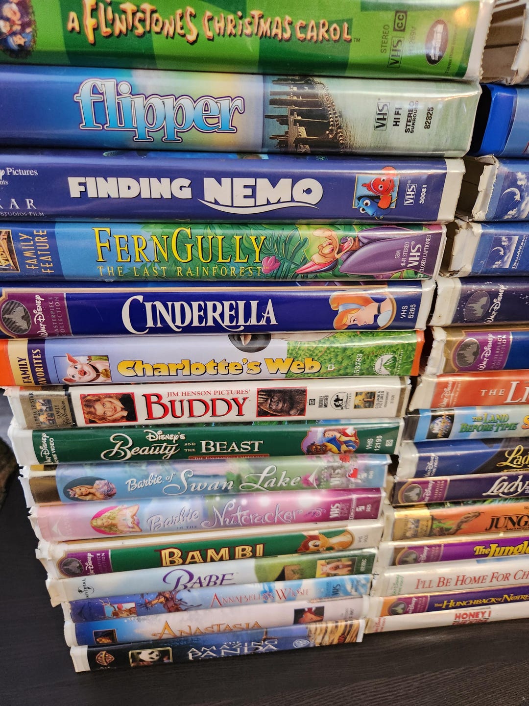 VHS Movies Pick One or More Kids Clamshell Disney - Etsy