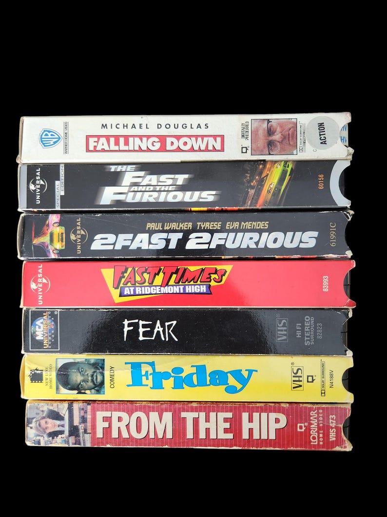 BUY 2 Get 1 FREE VHS Tapes "f" Alphabetical Tape Lot - Etsy