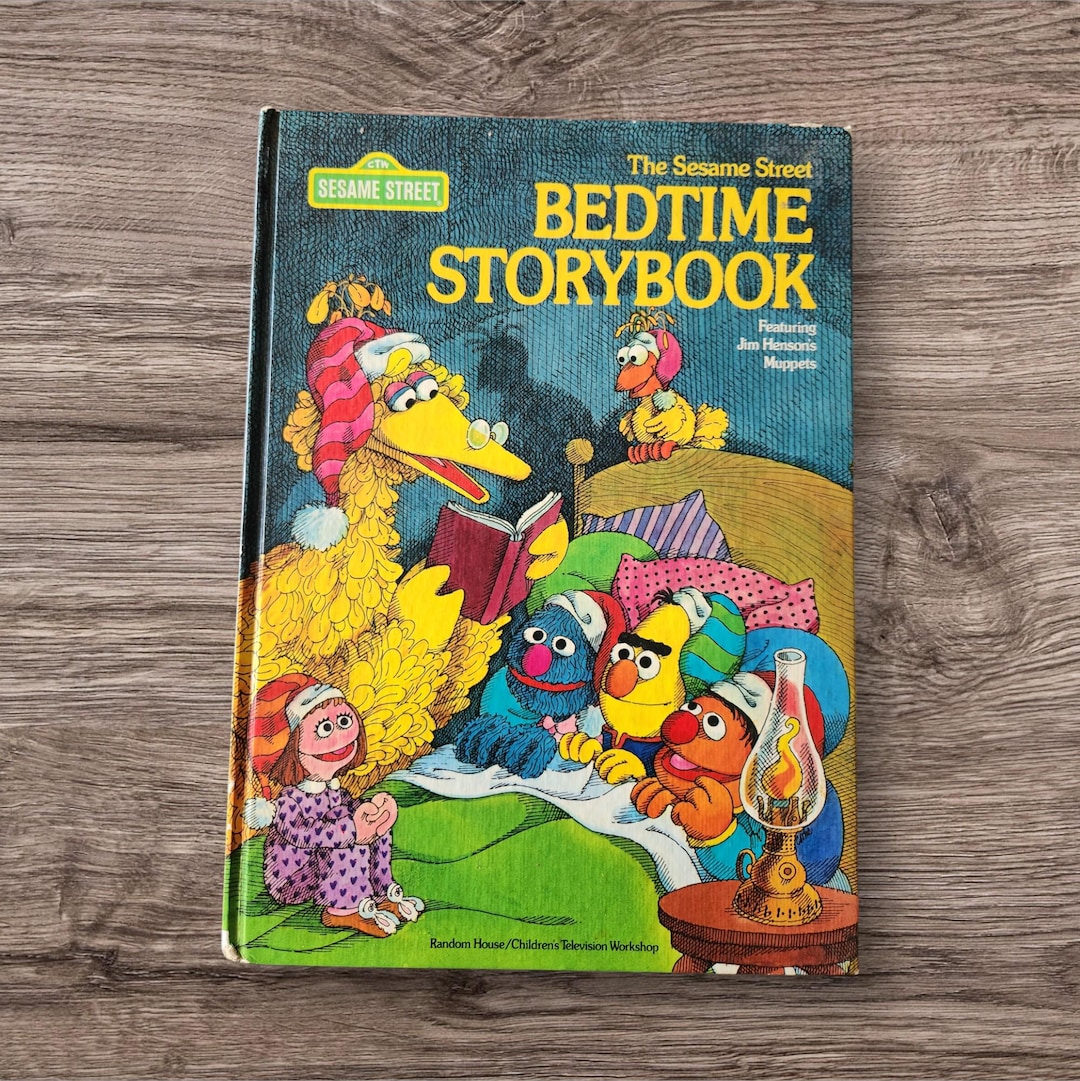 The Sesame Street Bedtime Storybook (hardcover, 1978) Featuring Jim ...