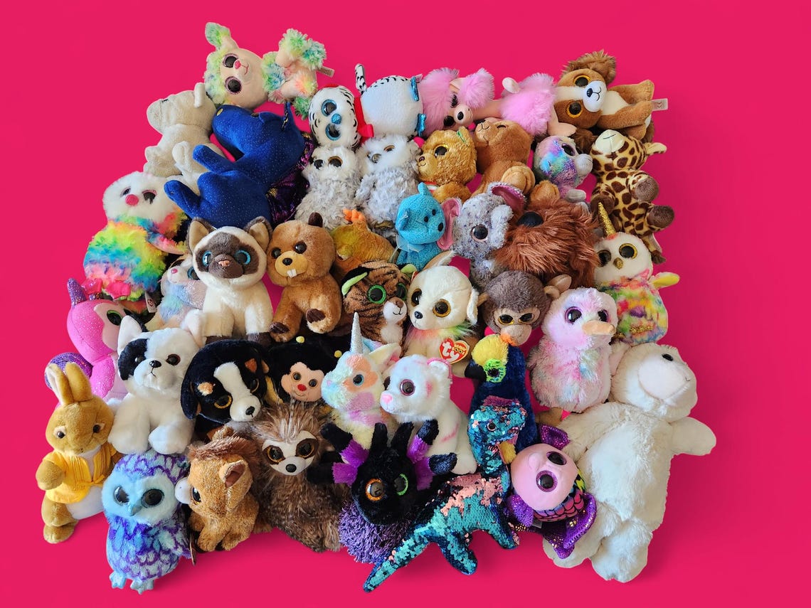 Buy 2 Get 1 FREE Ty Beanie Baby Boo Plush Toys - Etsy Canada