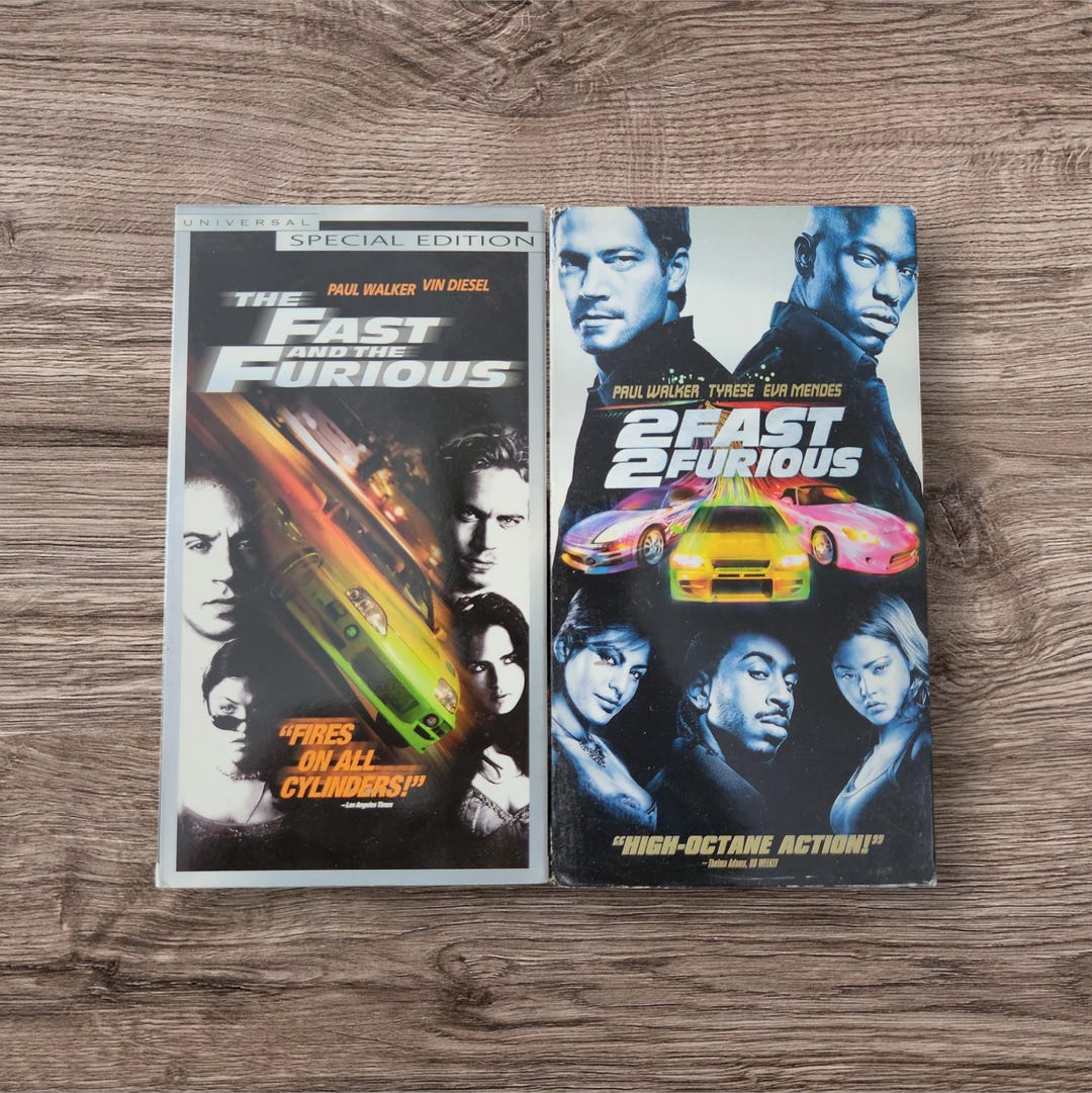 The Fast and the Furious VHS Lot - Etsy Canada