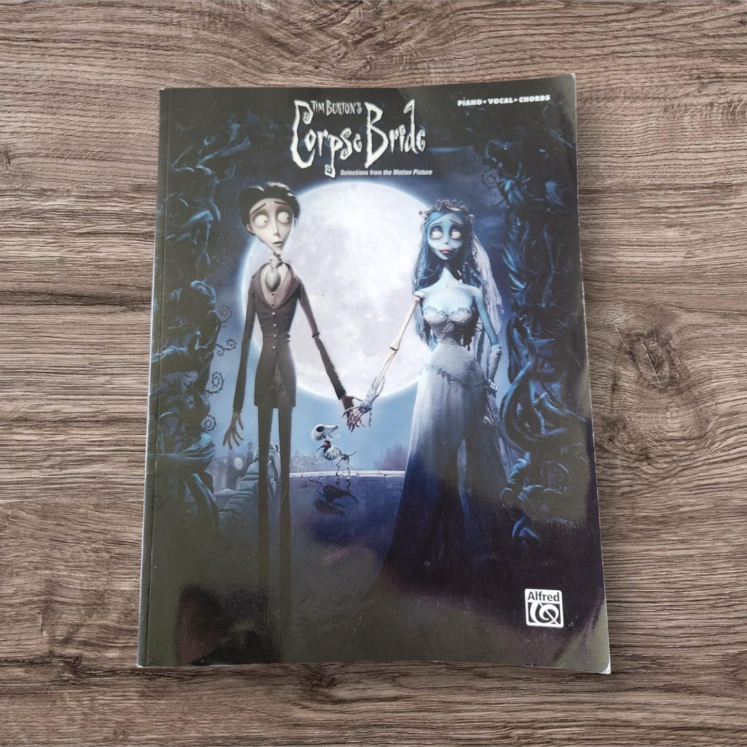 Piano, Vocal, Chords Sheet Music From Tim Burton's Corpse Bride - Etsy