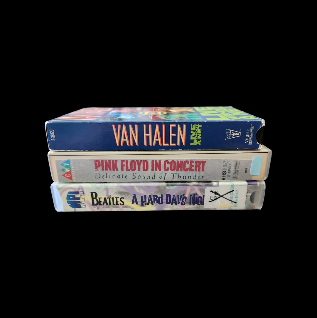 Vintage Rock Pop Concert VHS Tapes - Etsy