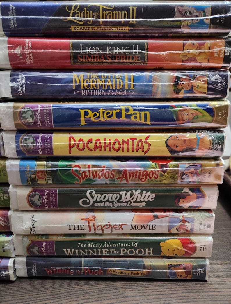 FACTORY SEALED Disney VHS Tapes Buy 2 Get 1 Free - Etsy