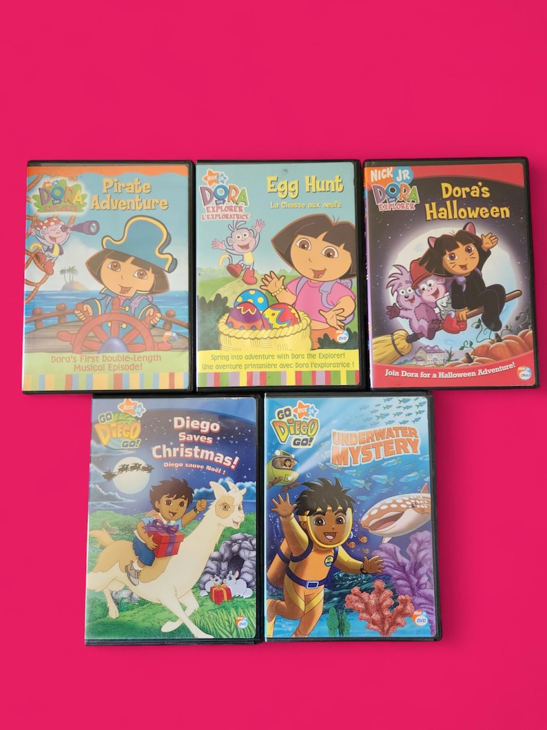 Nick Jr. Dora the Explorer and Go Diego Go Dvd's - Etsy