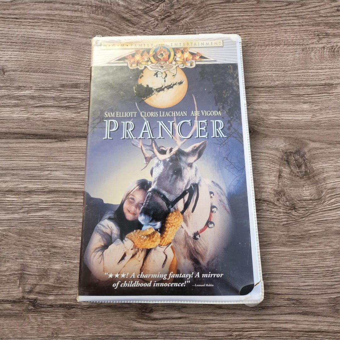 Prancer VHS 1989 / Clamshell / 1998 Release / Sam Elliott / Reindeer - Etsy
