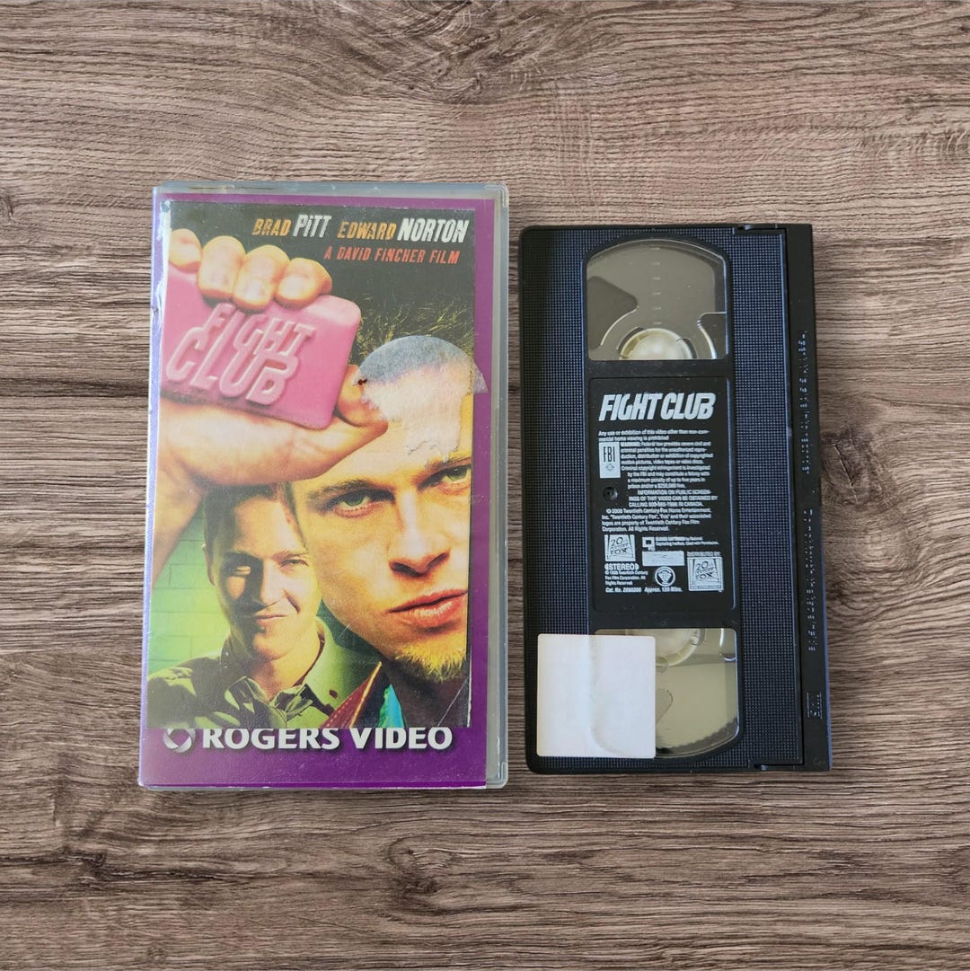 Fight Club (VHS, 2000) Cut Case Rental - Etsy