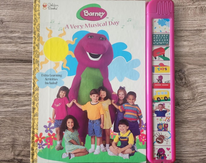 Barney A Very Musical Day Golden Book 1997 - Etsy