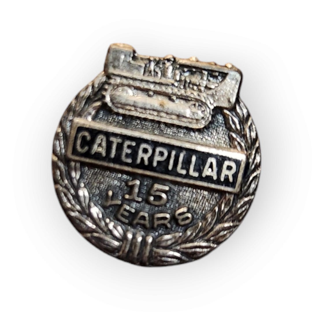 Vintage Caterpillar 15 Year Service Pin Sterling Silver - Etsy