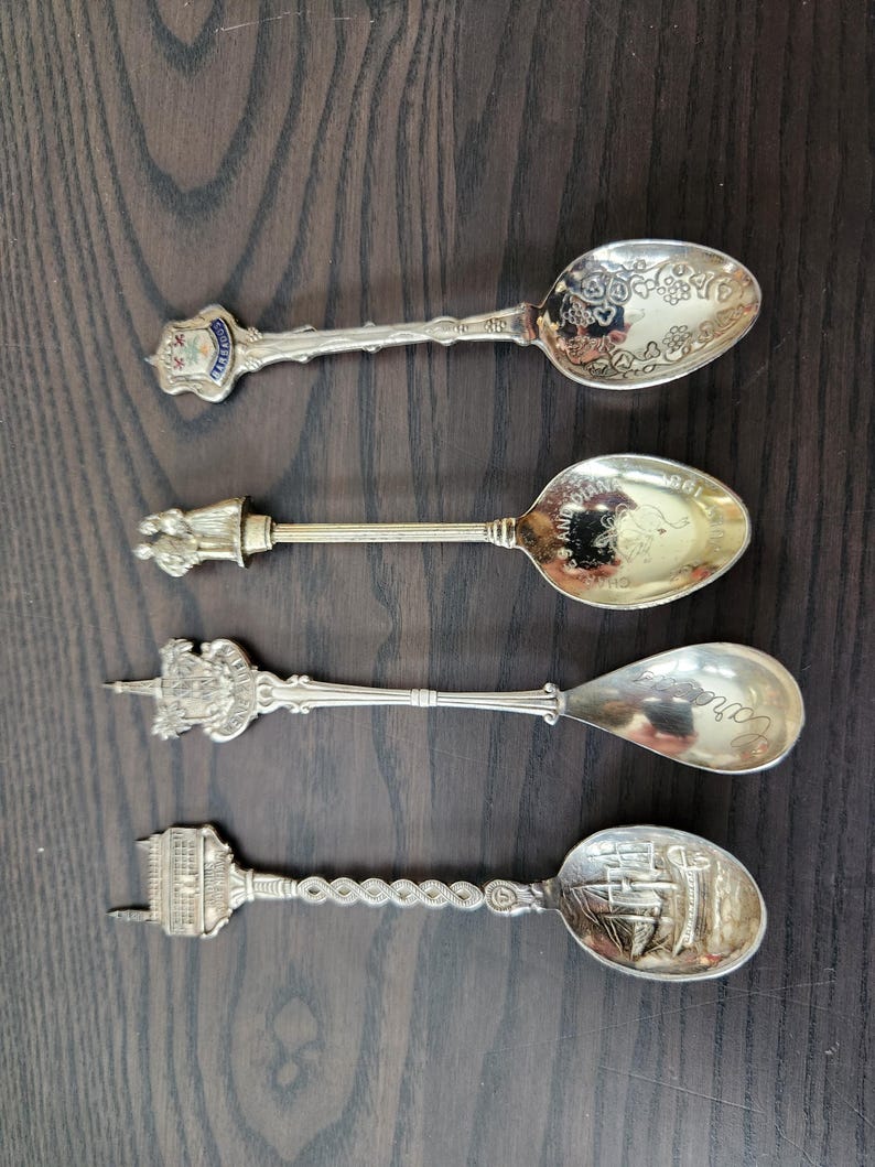 Vintage Collectible Spoons / Royal Wedding / Tourism - Etsy